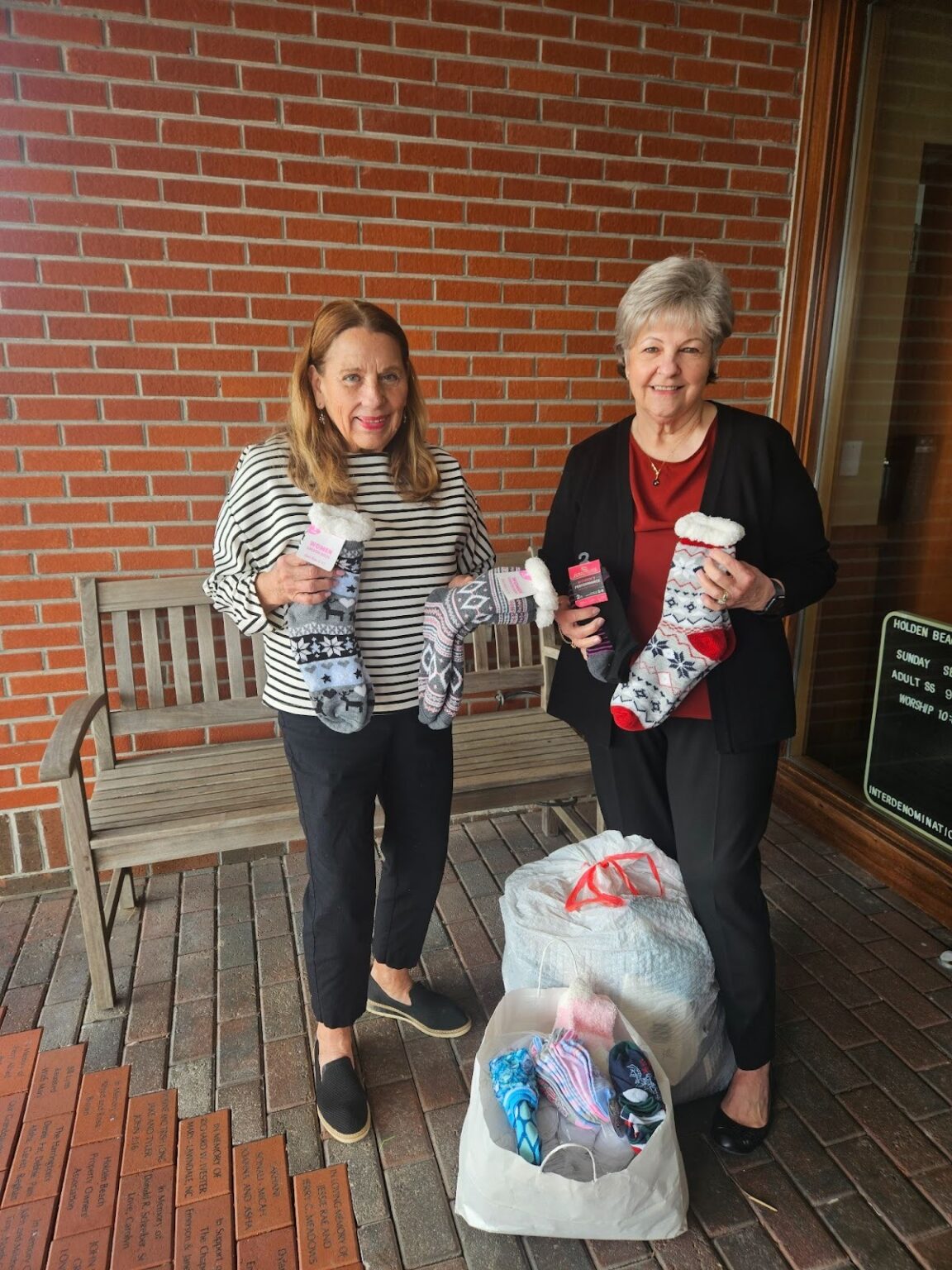 Ladies of Holden Beach Chapel Sock Donation – Brunswick County Homeless ...